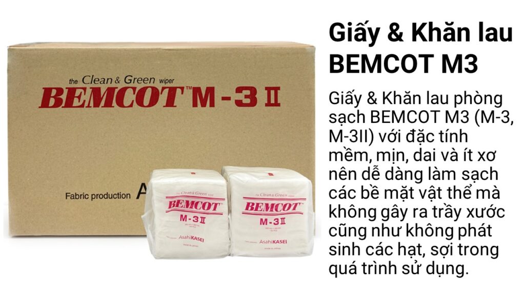 Giấy & Khăn lau phòng sạch BEMCOT M3 (M-3, M-3II) | Thái Quảng