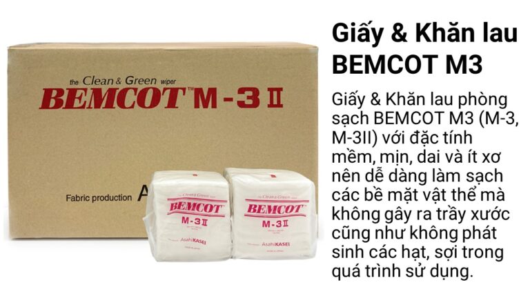Giấy & Khăn lau phòng sạch BEMCOT M3 (M-3, M-3II) | Thái Quảng