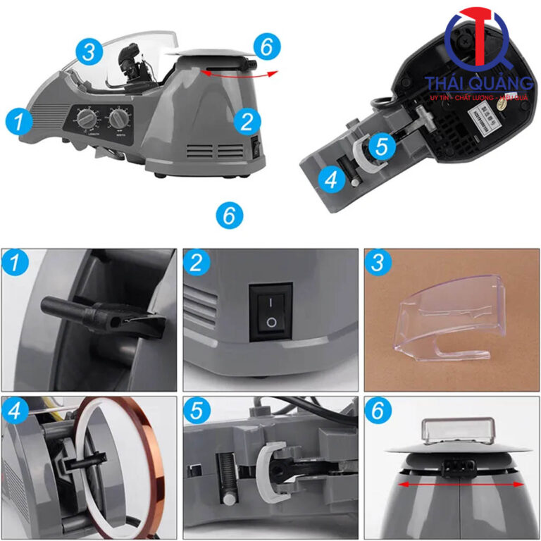 Máy cắt băng dính ZCUT-10 (ZCUT-870) với cảm biến đĩa xoay tự động ...